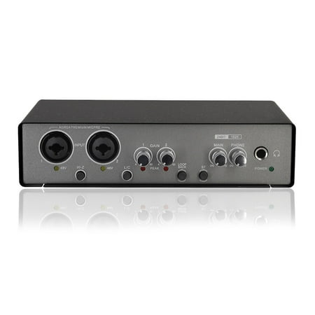 Usb Audio Interface Mixer 24bit/192khz 48v Phantom Power Noise ...