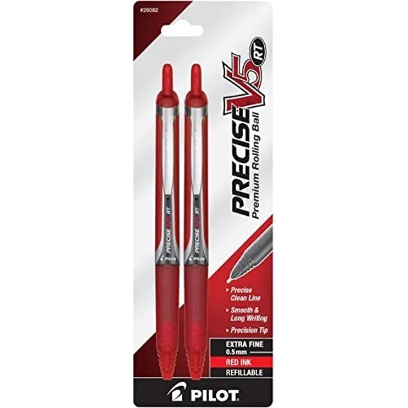PILOT Precise V10 RT Refillable & Retractable Rolling Ball Pens, Bold ...