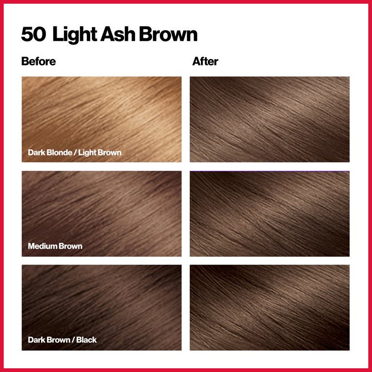 Dark Ash Brown Hair Color Chart