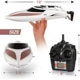 RC Boat - Fast Water Toy for Kids and Adults, 20 MPH Speed, Durable, 4 ...