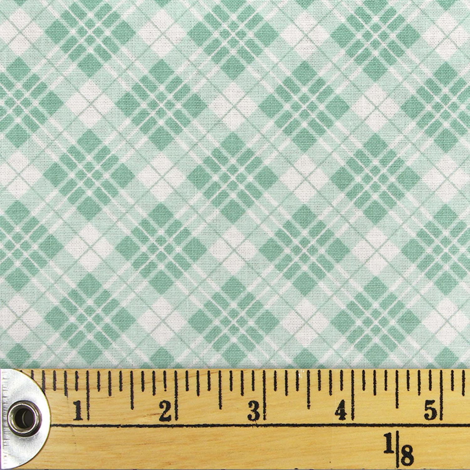 Click here for Fabric Creations Light Green Gingham Plaid Fat Qua... prices