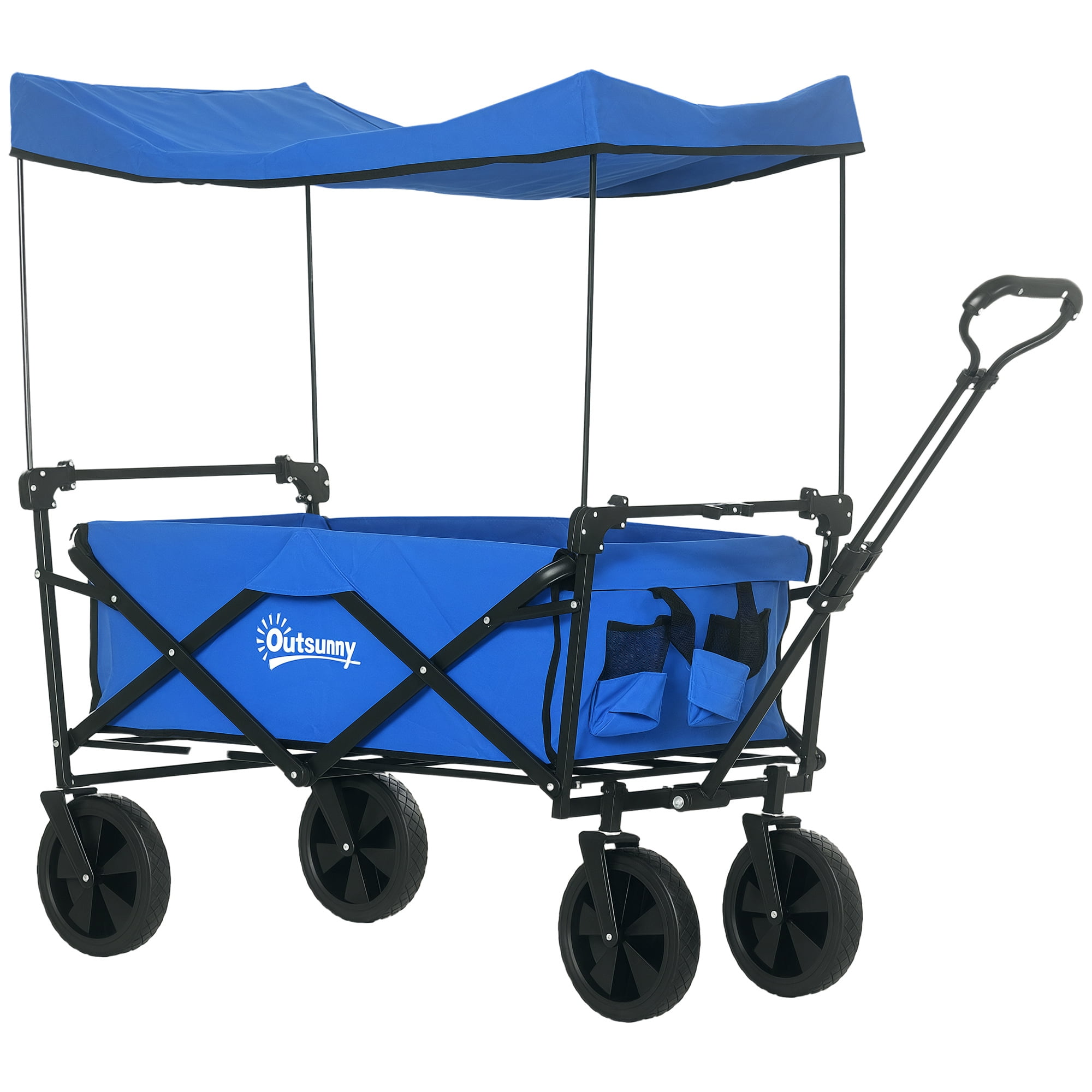 Click here for Outsunny Collapsible Wagon Cart With Removable Can... prices