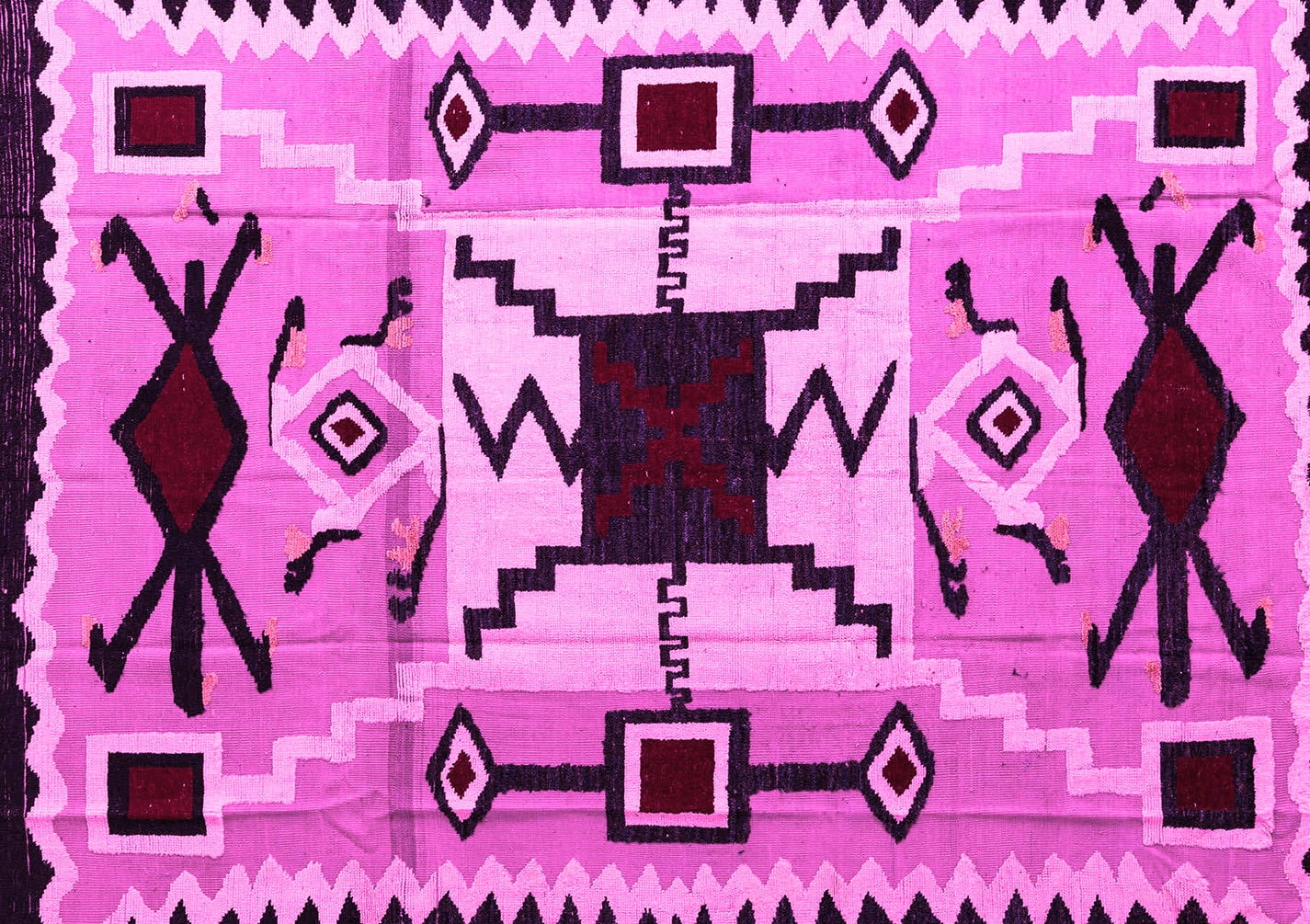 Ahgly Company Indoor Rectangle Southwestern Pink Country Area Rugs, 8 ...