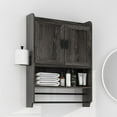 Bathroom Wall Storage Cabinets with Door and Open Shelves,Medicine ...