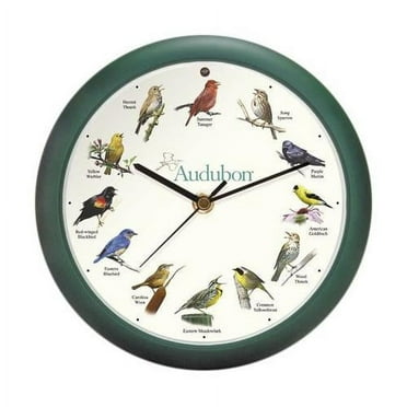 Audubon Singing Bird Clock 13 Inch - Walmart.com