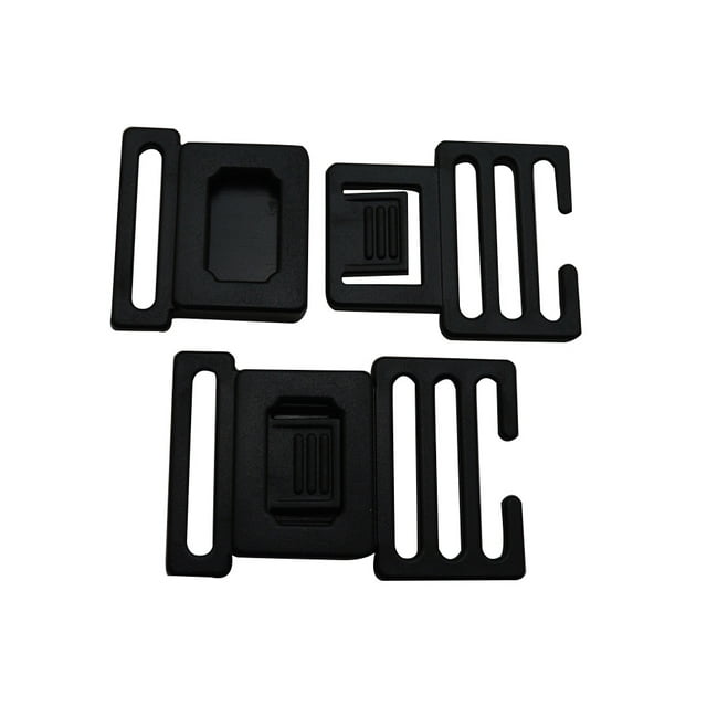 Fenggtonqii 1" Inner Width Black Plastic Center Release Buckles One ...