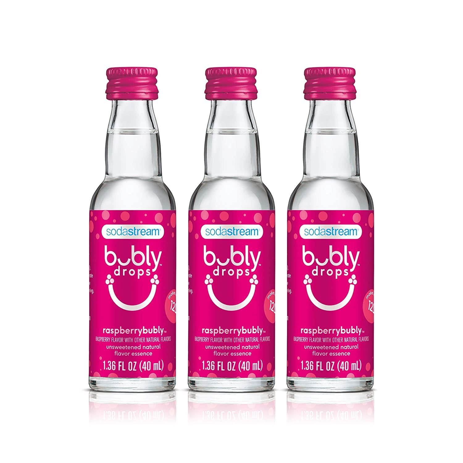 SodaStream bubly drops Raspberry 3 pack, 3 Count, 120 mL - Walmart.com
