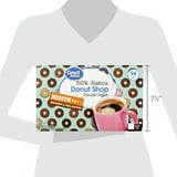 Great Value Donut Shop 100% Arabica Medium Roast Ground Coffee Pods, 96 ...