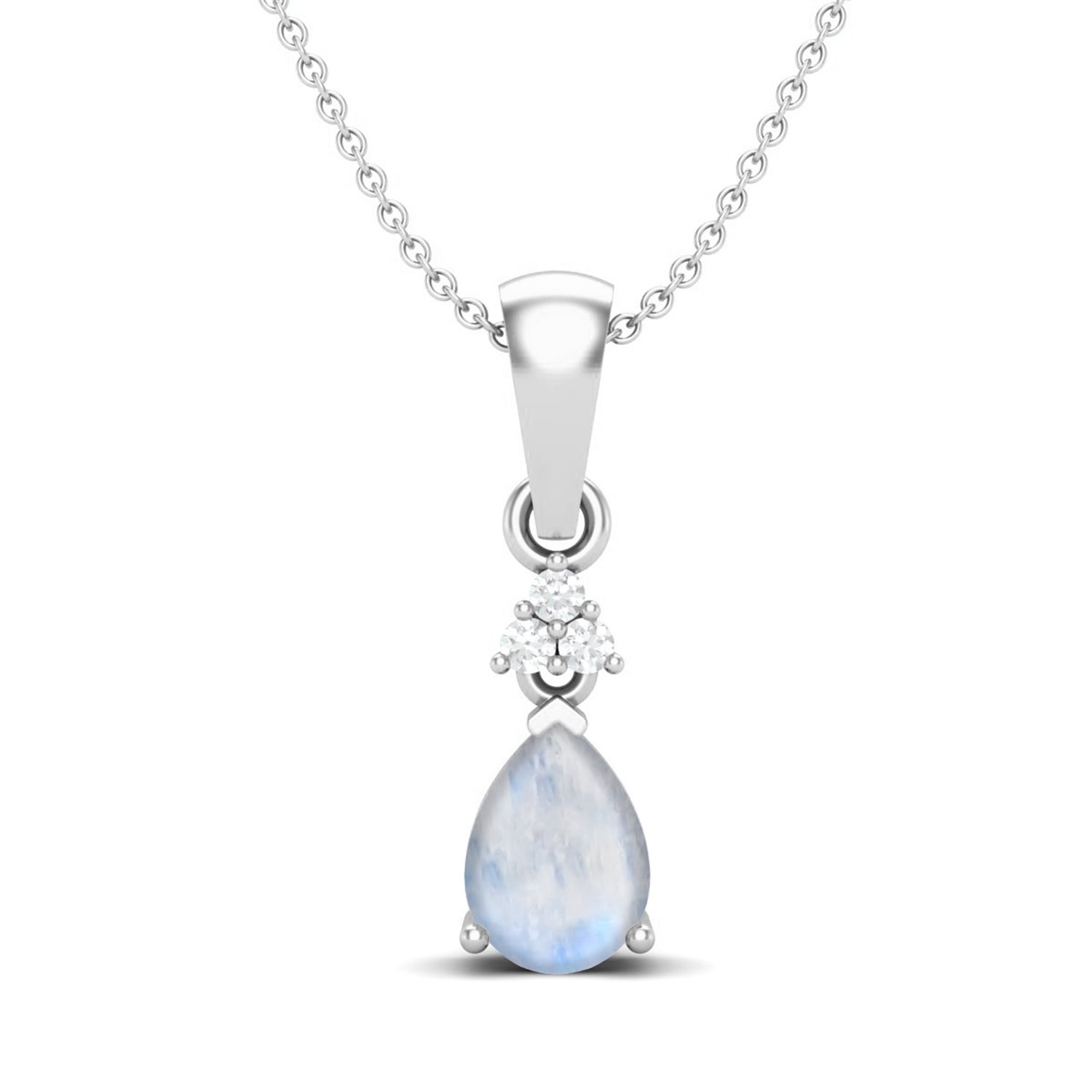 Click here for Mooneye 7x5mm Pear Shaped Moonstone Drop Pendant 9... prices