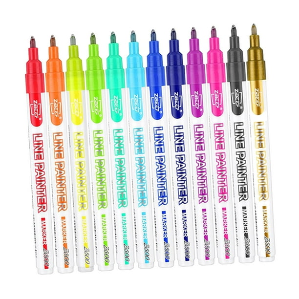 Marker Pen Highlight Projects 0.7mm Posters Art Markers Doodle Pens ...