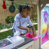 KidKraft Barbie™ Seaside Outdoor Playhouse for Kids with Doll Table and ...