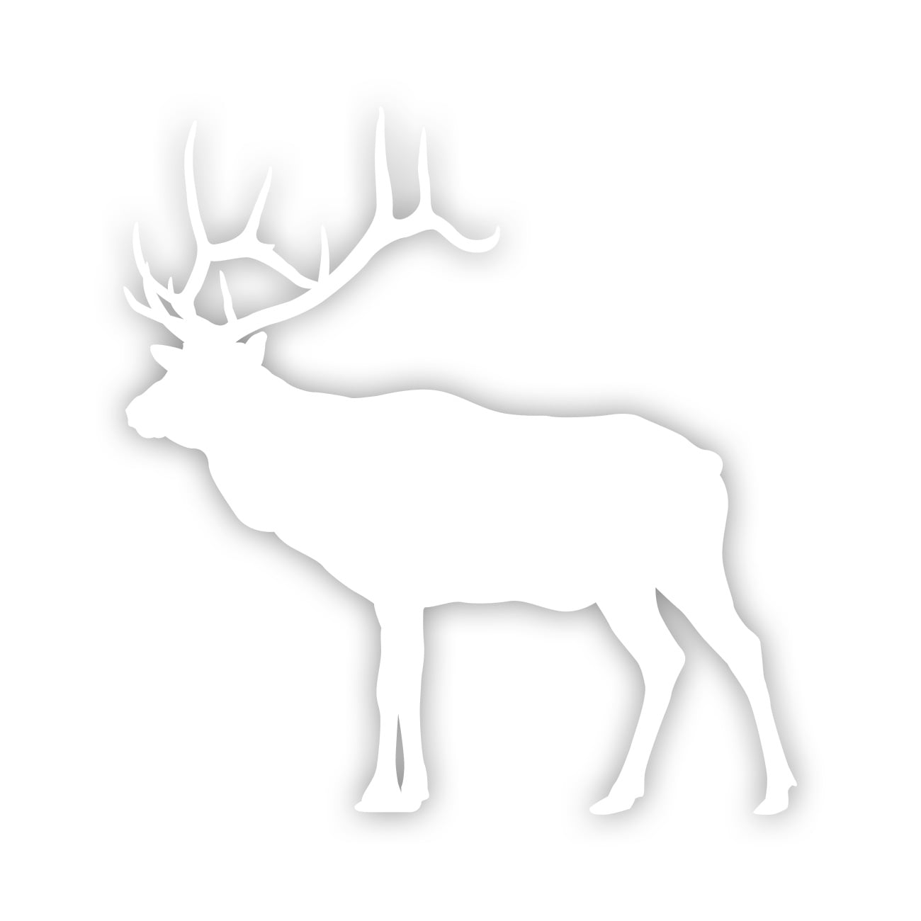 Elk Sticker Decal Die Cut - Self Adhesive Vinyl - Weatherproof - Made ...