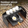 Cartridge Stove Windscreen, Outdoor Camping Fire-Starting Energy-Saving ...