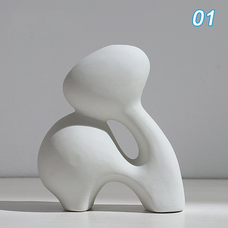 Abstract Art Ceramic Vase Nordic Minimalist Hydroponic Flower Pot for ...