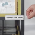 Magnetic Label Holders 1x3 Inches, 30 Pack with Paper Inserts and Clear ...