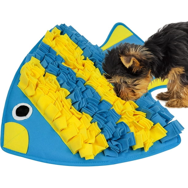 Snuffle Mat for Dogs Pets Feeding Mat 20x20 Inches Tropical Fish Design ...