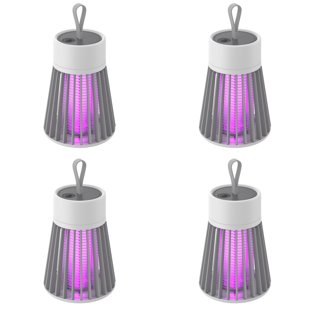 Mosquito Electric Killer Lamp LED Light Fly Bug Trap (Recargable) Gris ...