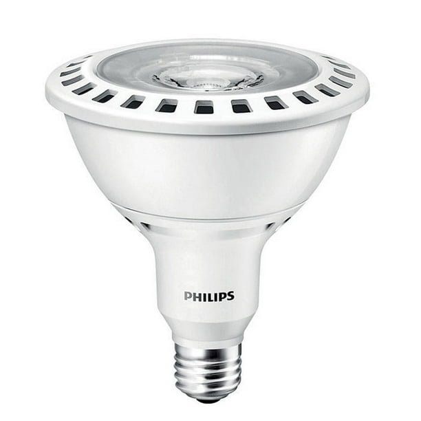 Philips Single Optics 17W PAR38 LED 4000K White Flood FL25 Light Bulb ...