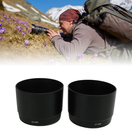 Senjay Bayonet Camera Lens Hood,Bayonet Lens Hood Shade,ET‑65B Camera Lens Hood Reversible ...