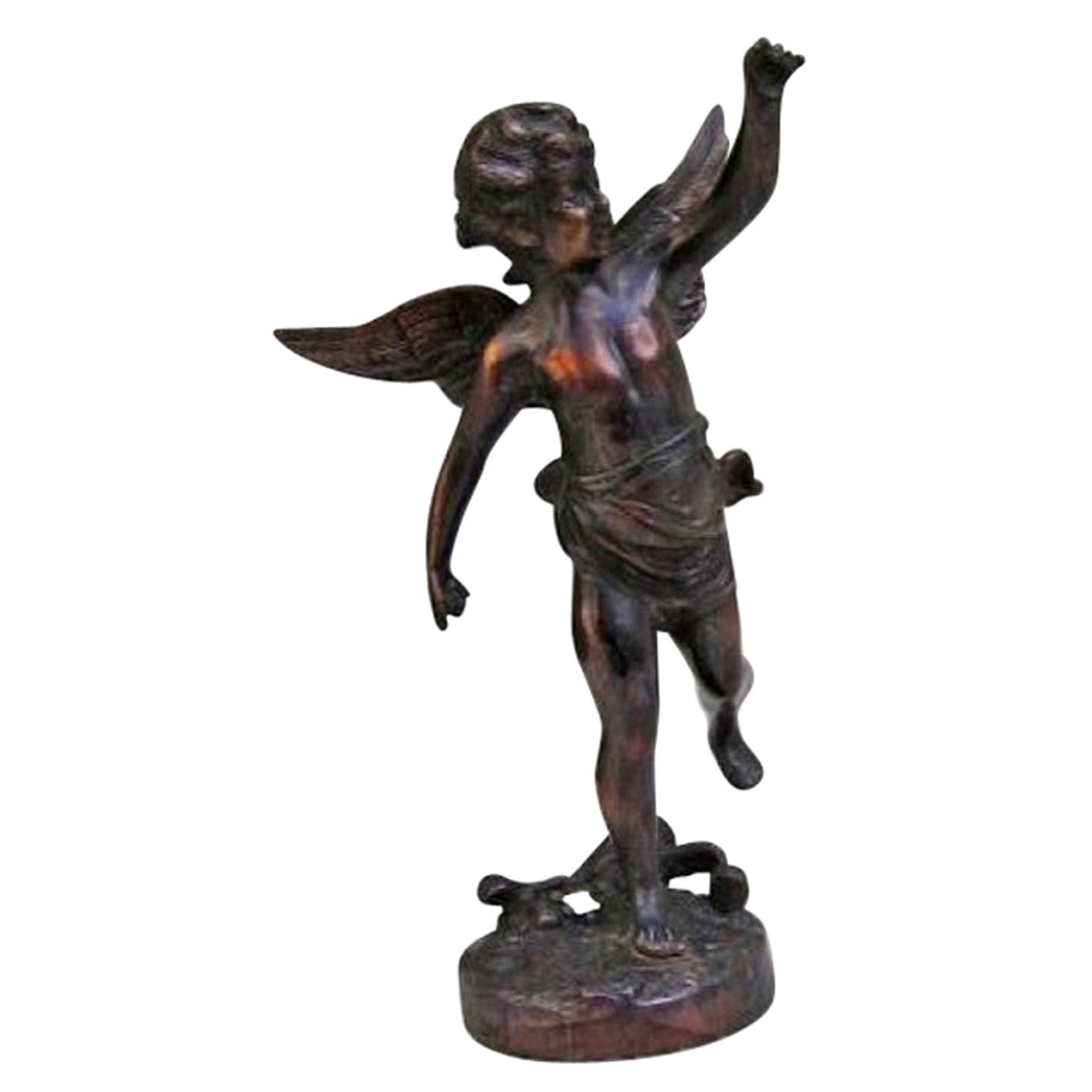 Cupid Statue, Bronze - Walmart.com
