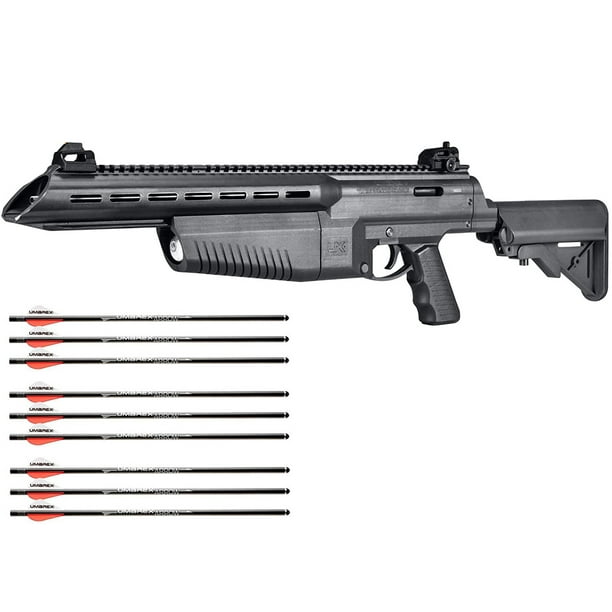 Umarex AirJavelin Air Bow Crossbow, CO2 Crossbow with 9 Carbon Fiber ...