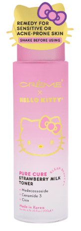 The Crème Shop, Hello Kitty Pure Cure Strawberry Milk Toner, Klean ...