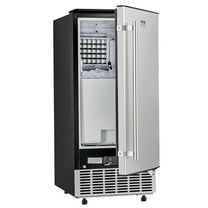 Undercounter Ice Maker 80 Lbs/Day, Built-in Ice Maker with Reversible ...