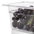 6 Pack 1/6 Size Plastic Clear Food Pans With Lids For Kitchen ...