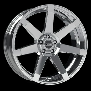 16x7 Vision 426H Cross Chrome Wheel 5x4.5/5x120 (38mm) - Walmart.com
