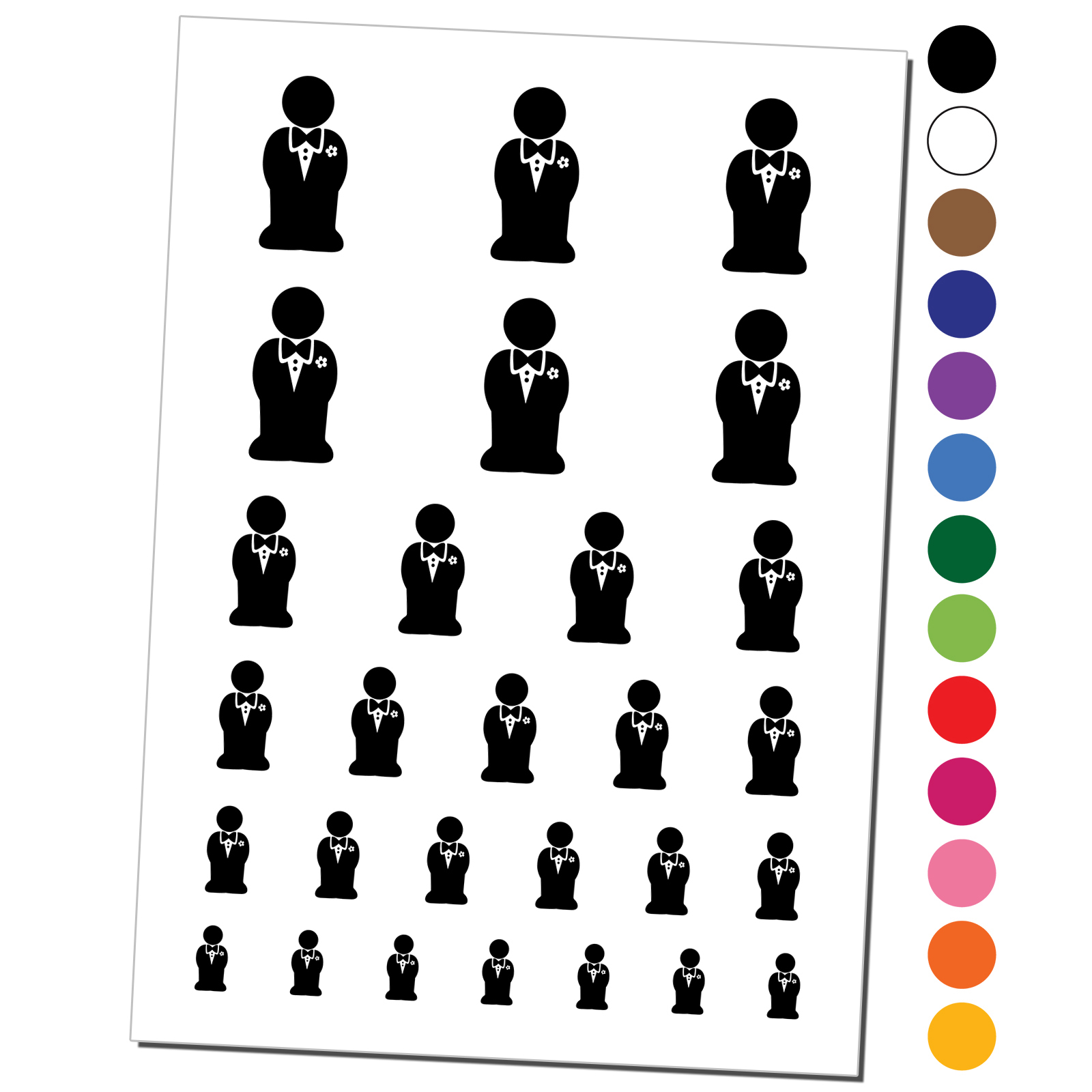 Groom Symbol Wedding Water Resistant Temporary Tattoo Set Fake Body Art ...