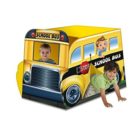 Playhut School Bus EZ Vehicle Pop-Up Play Tent - Easy Pop-Up and Fold ...