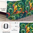 Abstract Leaf Bed Skirt California King Size 16 Inch Drop, Green Yellow ...