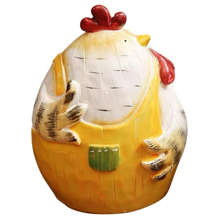 Resin Chicken Figurine Chick Sculpture, Action Figures Animal Figure ...