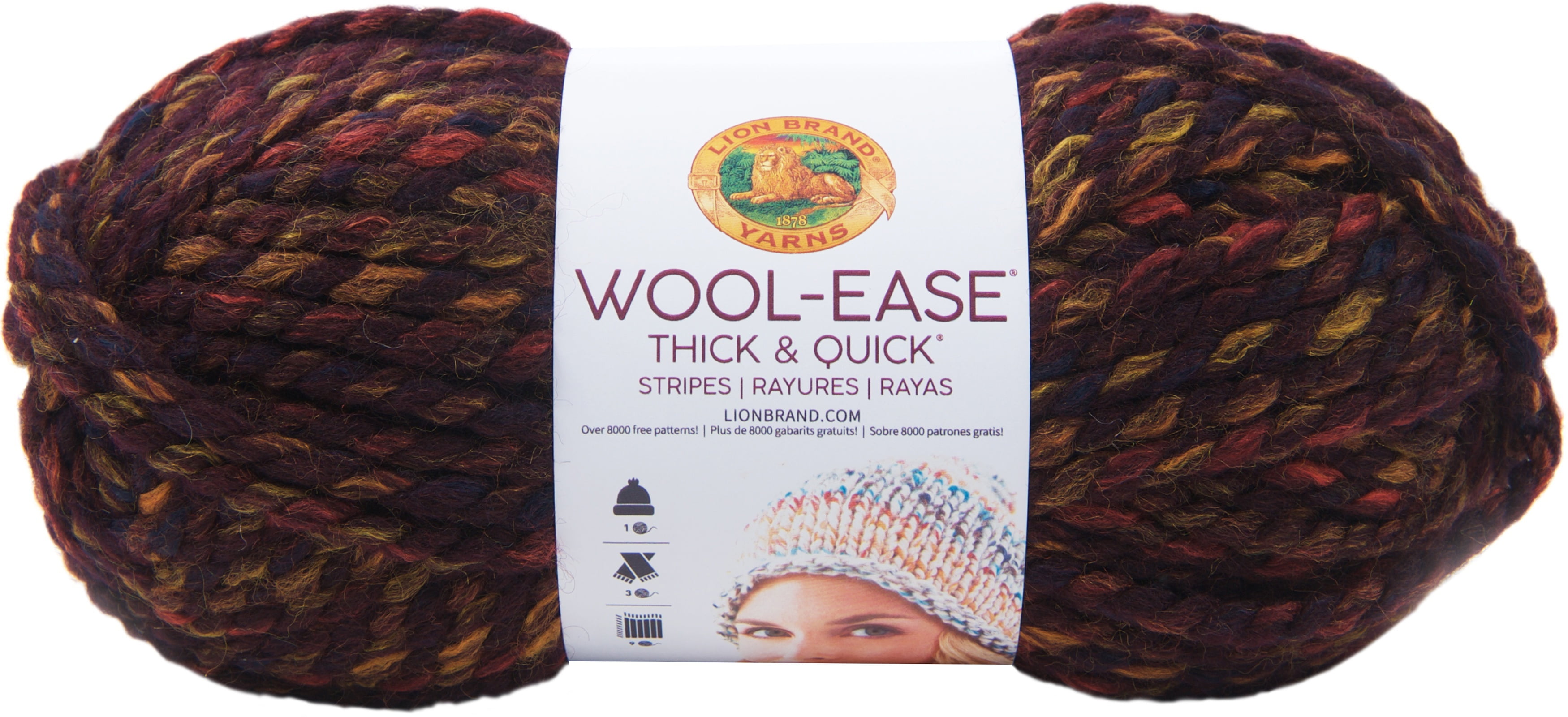 Buy Lion Brand Wool-Ease Thick & Quick Yarn-Harvest, Multipack Of 3 ...