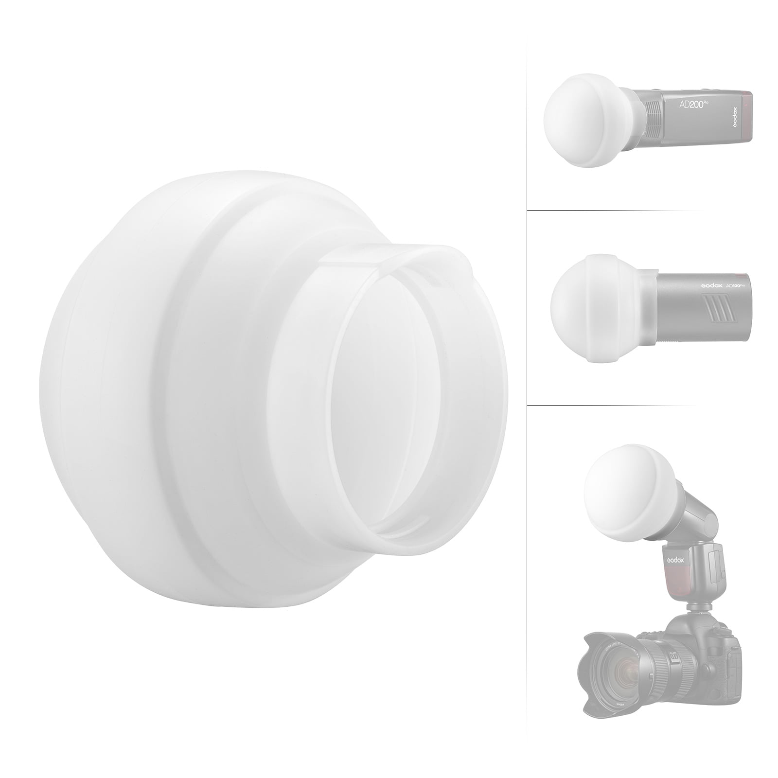 Click here for Godox Diffuser Dome ak-R22 Ak-R22 Ad200pro (With H... prices