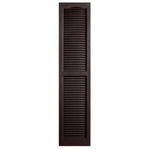 Alpha Shutters Exterior 14'' x 59'' Louvered Shutter (Set of 2 ...