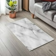 Abstract Door Mat Grey Marble Texture Black Crack Lines Modern Art Non ...