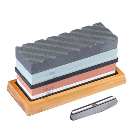 Yeacher 400/1000 3000/80000 Grit White Corundum Double-sided Whetstone ...