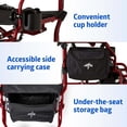 Medline Combination Rollator Transport Wheelchair, Folding Rolling ...