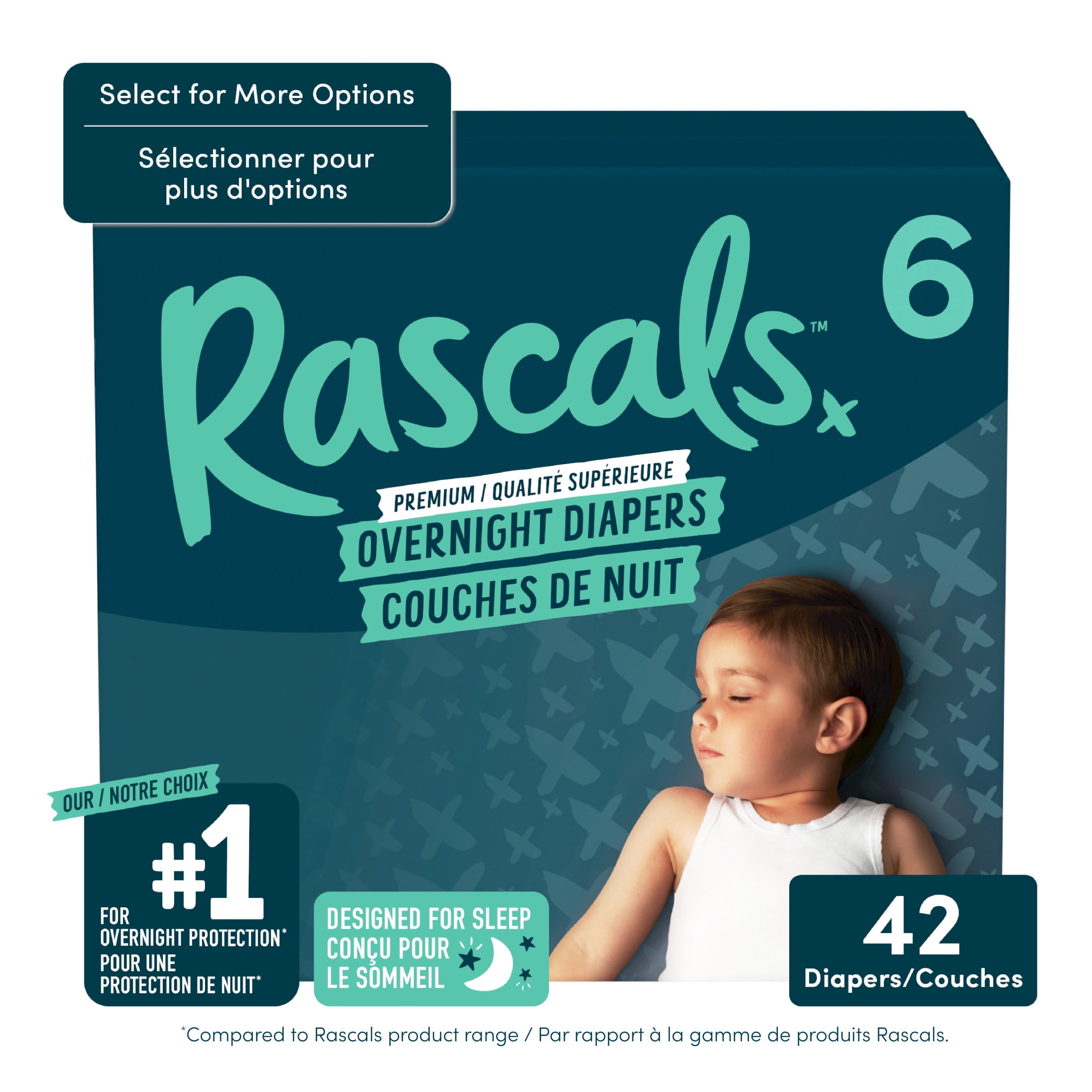 Rascals Overnights, Couches De Nuit Pour Bébé Tailles 4-6 (Sélectionner ...
