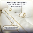 Royal Therapy King Size Mattress Topper, 8-23 in Deep Pocket, 400 TC ...