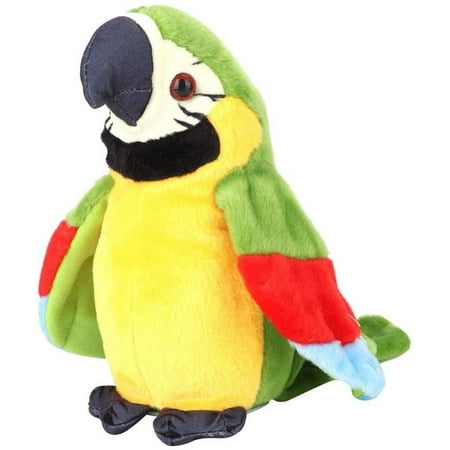 Talking Parrot Toy, Interactive Plush Toy, Repeat What You Say, Talking ...