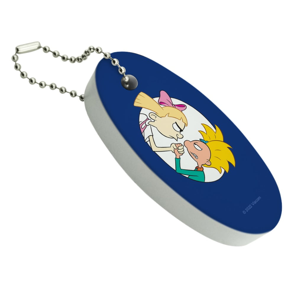 Hey Arnold! Helga, Love Is Tough Floating Keychain Oval Foam Fishing ...