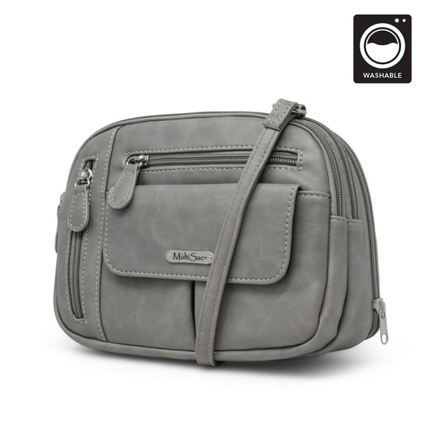 Multisac Zippy Triple Compartment Crossbody Bag for Women - Walmart.com ...