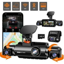 Rexing R4 4-Channel Car Recorder Dash Cam with 1080p Resolution, Wi-Fi ...