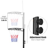 Costway Adjustable Basketball Hoop System Stand Kid Indoor Outdoor Net ...