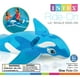 Intex Inflatable Blue Lil Whale Ride On, 60"x45", for Ages 3, Pool ...