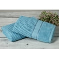 Ample Decor 100% Cotton Sky Blue Hand Towel for Bathroom Set of 2 ...