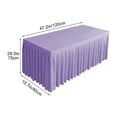 CaiYueKe Rectangle Plastic Table Cover with Polyester Skirt - Wipe ...