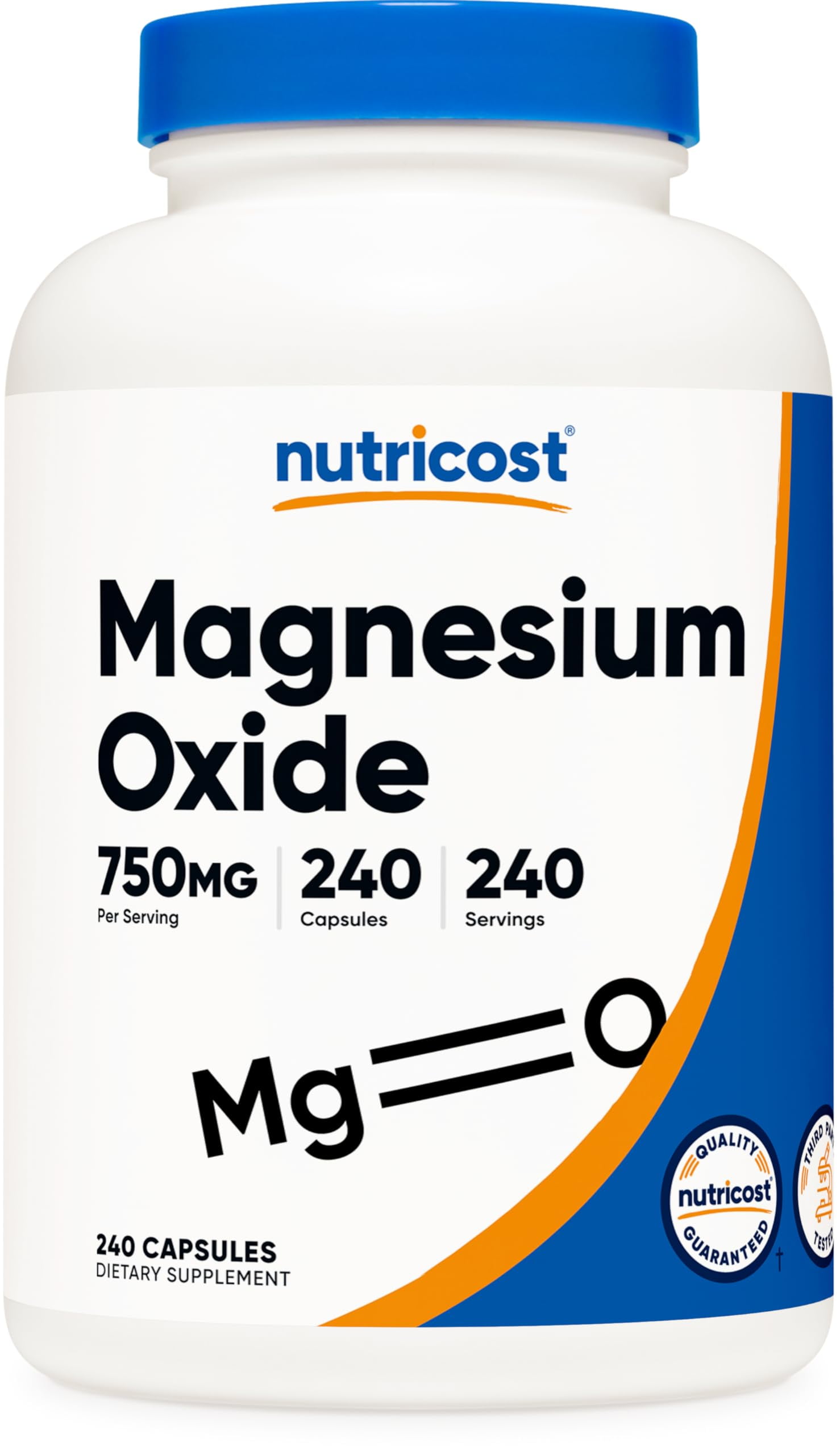 Suplemento Nutricost de óxido de magnesio 750 mg 240 cápsulas | Walmart ...